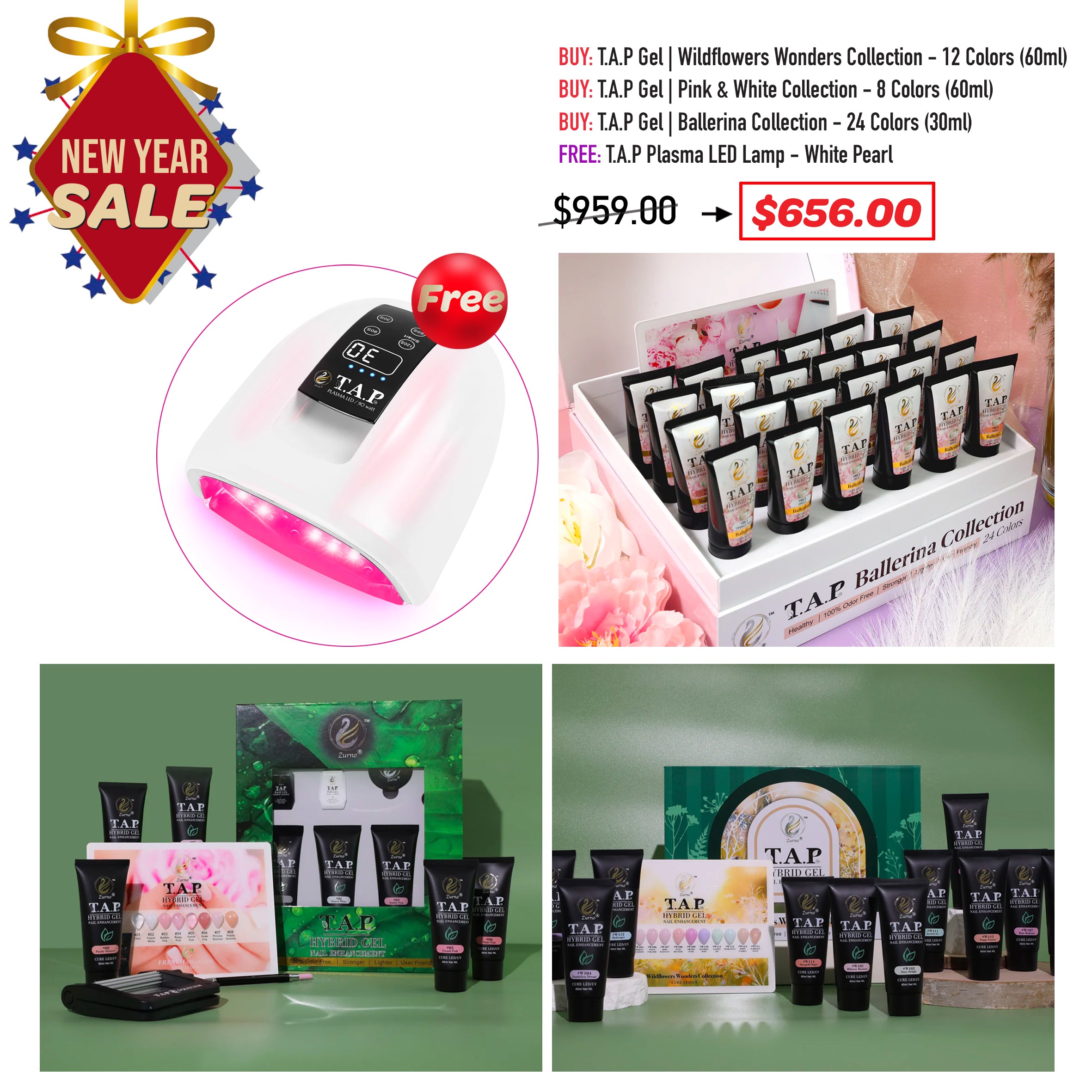 NEW YEAR SALE - T.A.P Gel 3-Collections Bundle – Nailsjobs by Zurno