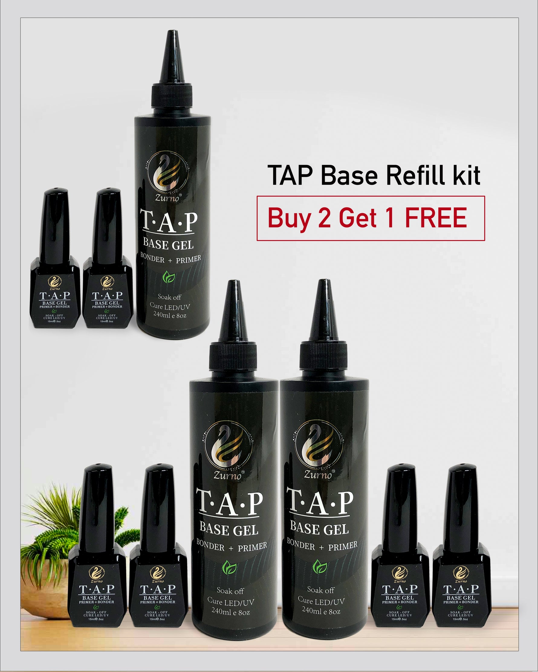 T.A.P Gel | Top & Base Gel Section – Nailsjobs by Zurno