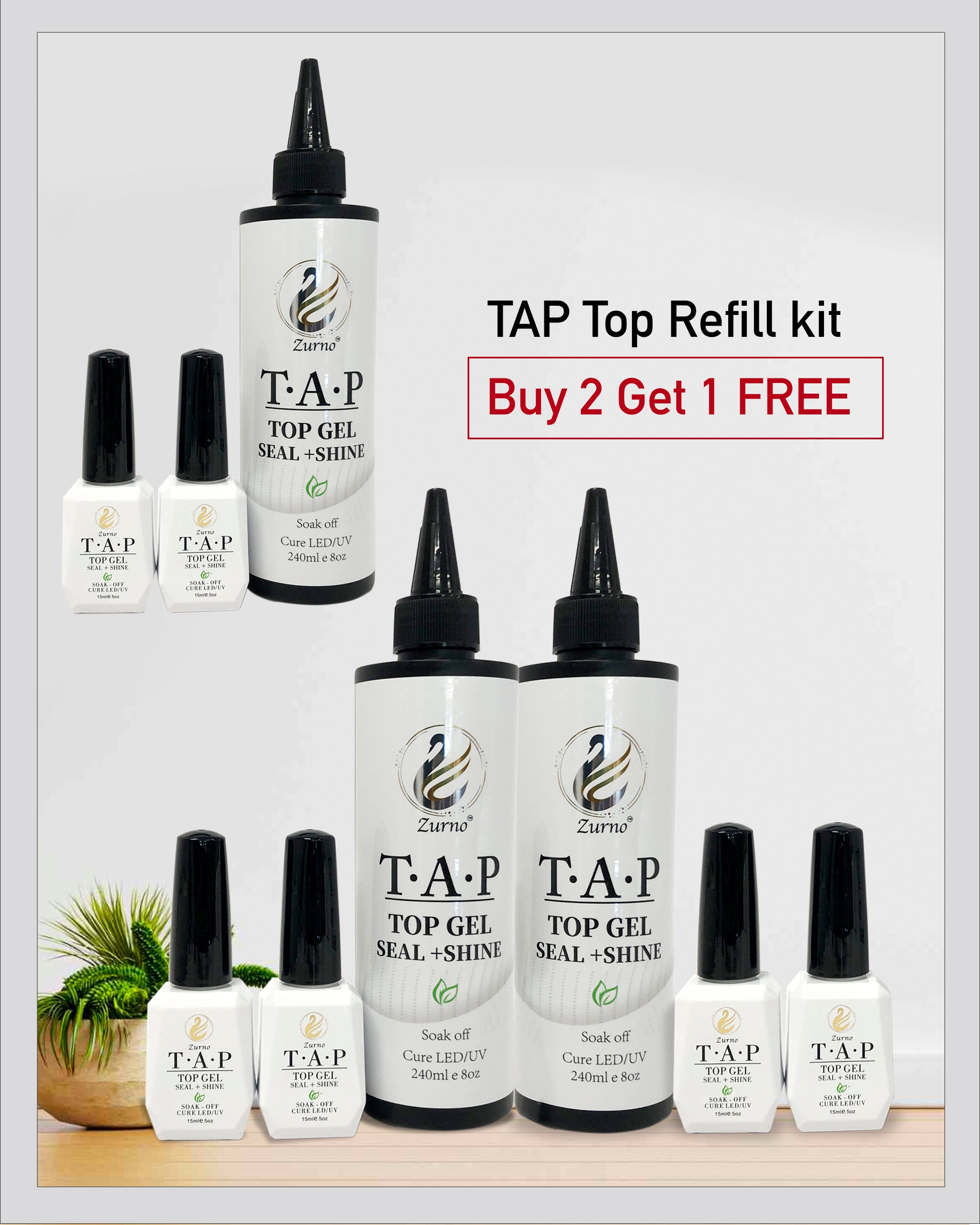 T.A.P Gel | Top & Base Gel Section – Nailsjobs by Zurno