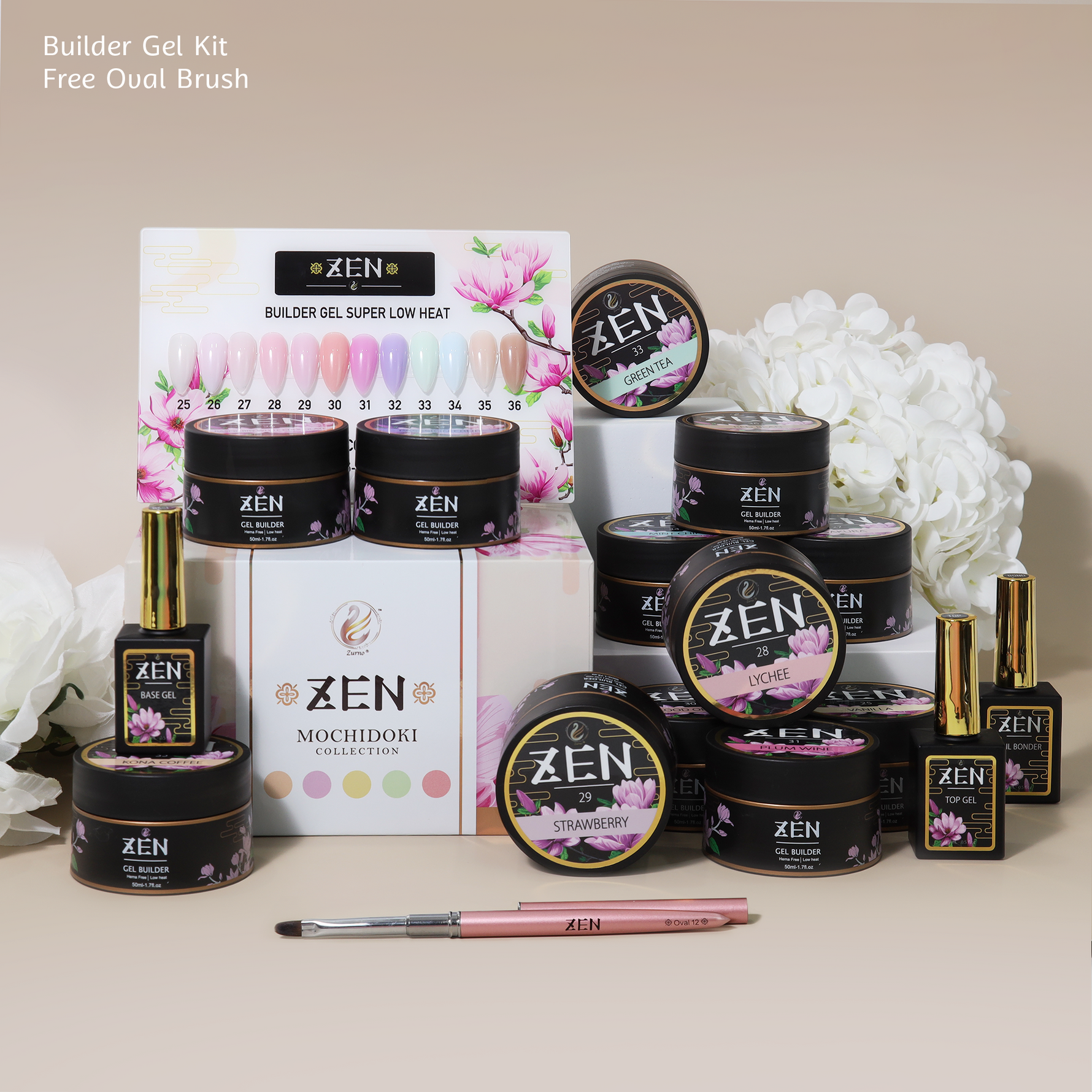 KaZEN | Builder Gel Mochidoki Collection #25-#36 – Nailsjobs by Zurno