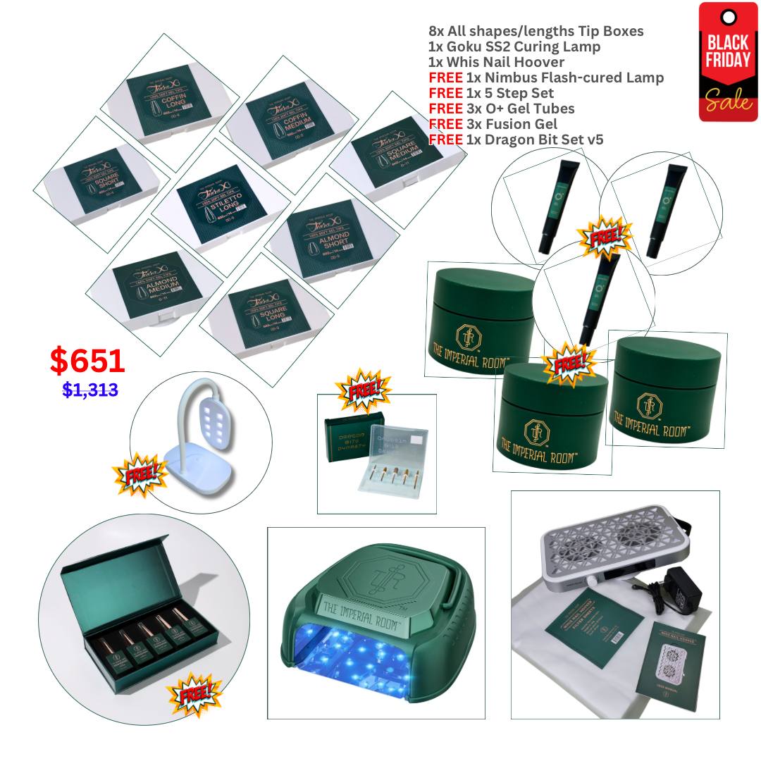 BLACK FRIDAY - TIR - Clear Tip Box & Hoover Bundle – Nailsjobs by Zurno