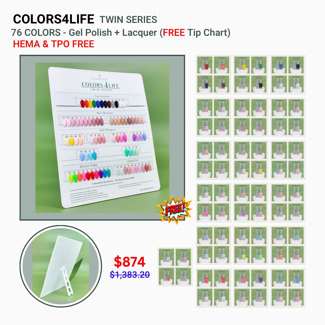 TIR - COLORS4LIFE Twin Series - 76 colors – Nailsjobs by Zurno